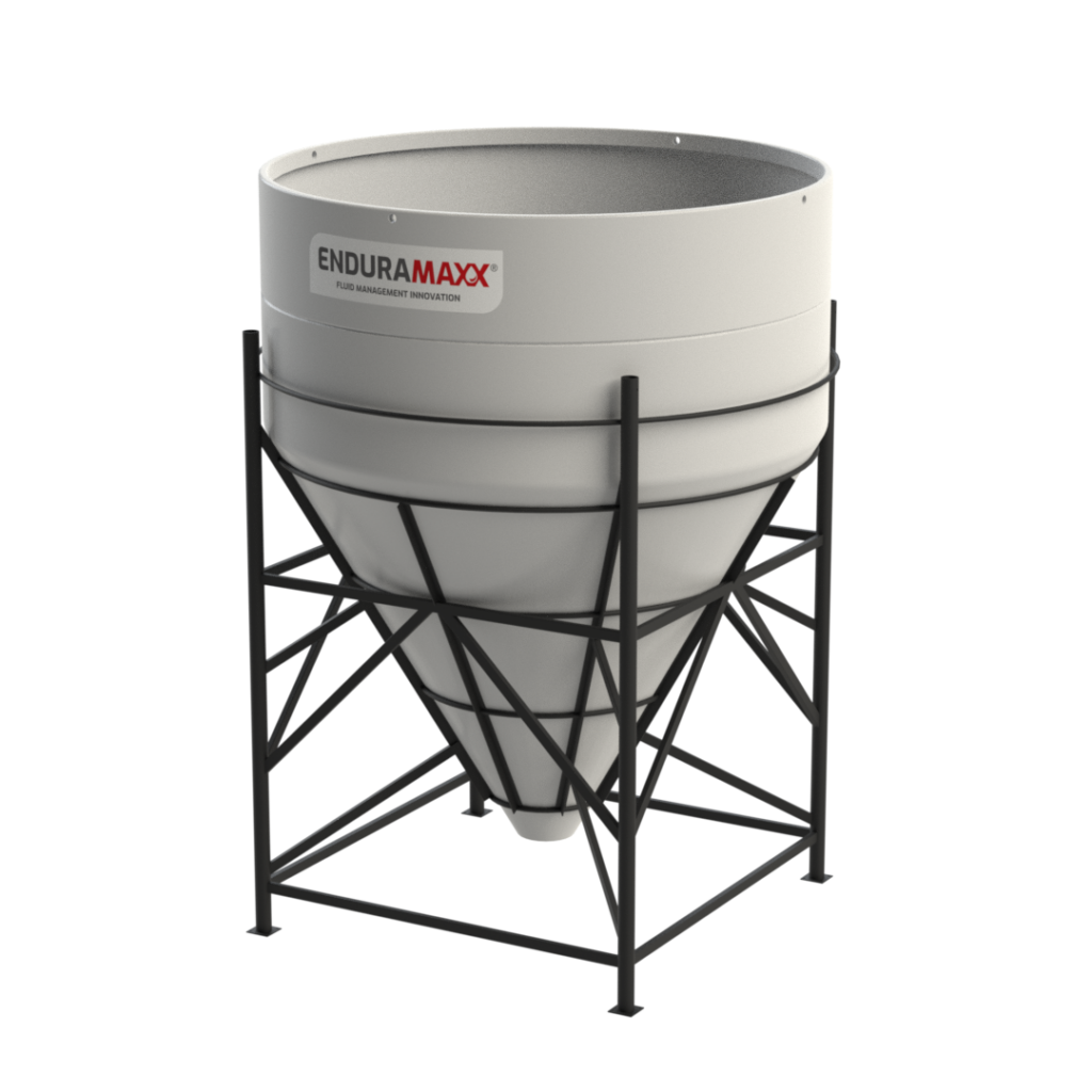 500 Litre 45° Open Top Cone Tank – MJP Supplies